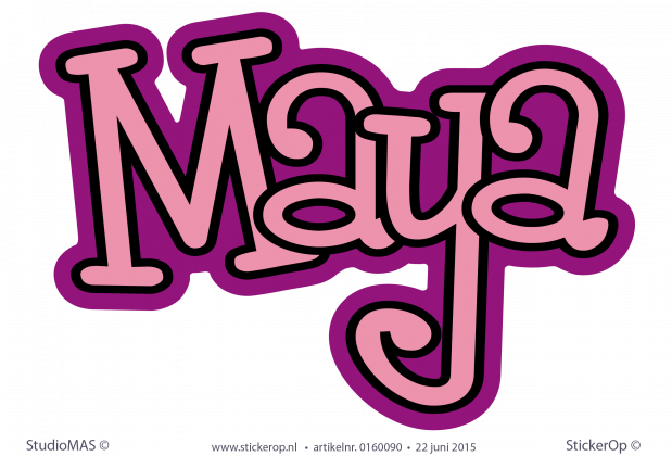 Muursticker graffiti type D - Maya
