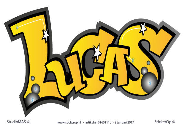 Muurstickers graffiti - Lucas