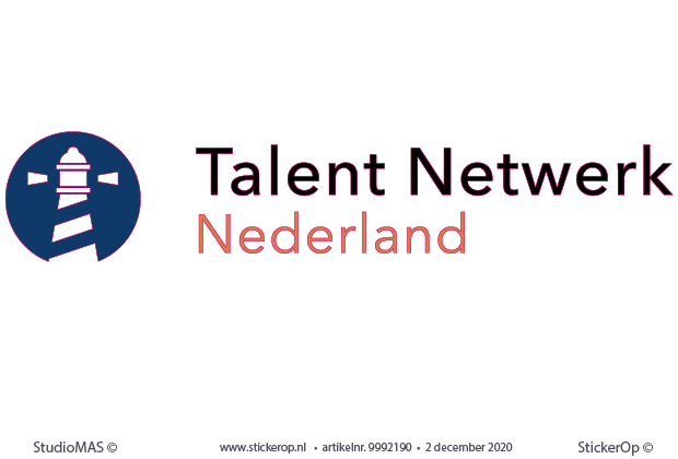 Muursticker van zakelijk logo - Talent Netwerk Nederland