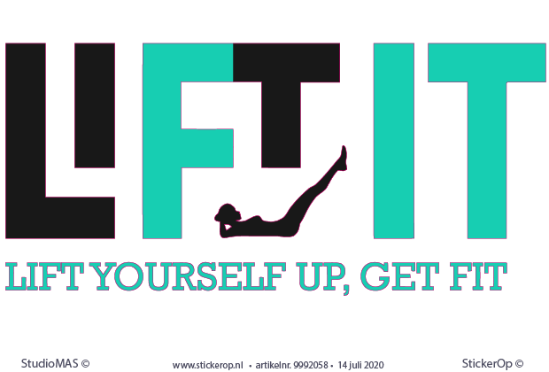 Muursticker zakelijk logo - Lift it