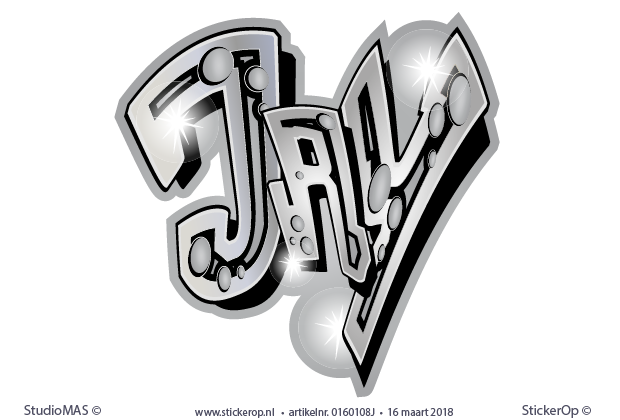 StickerOp full colour graffiti muurstickers