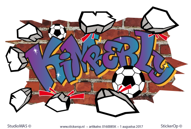 Muursticker graffiti - Kimberly