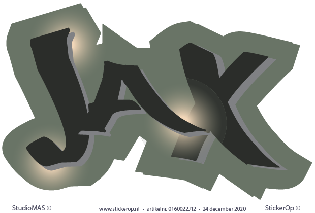 Muurstickers graffiti voor de kinderkamer - Jax