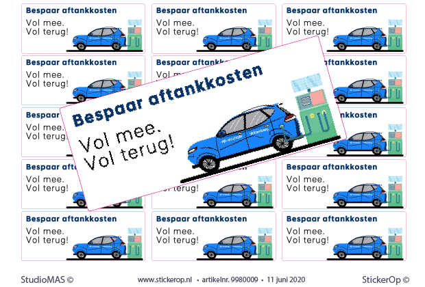 Gebod stickers zakelijke toepassing - Bespaar aftankkosten