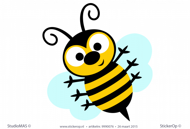 Muursticker van zelf aangeleverde tekening - Roeland's Bijt