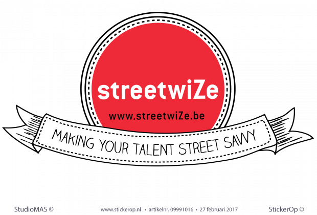 Muursticker zakelijk logo - StreetWize - 2 kleuren