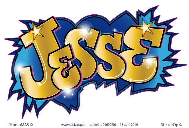 graffiti met eigen naam - Jesse